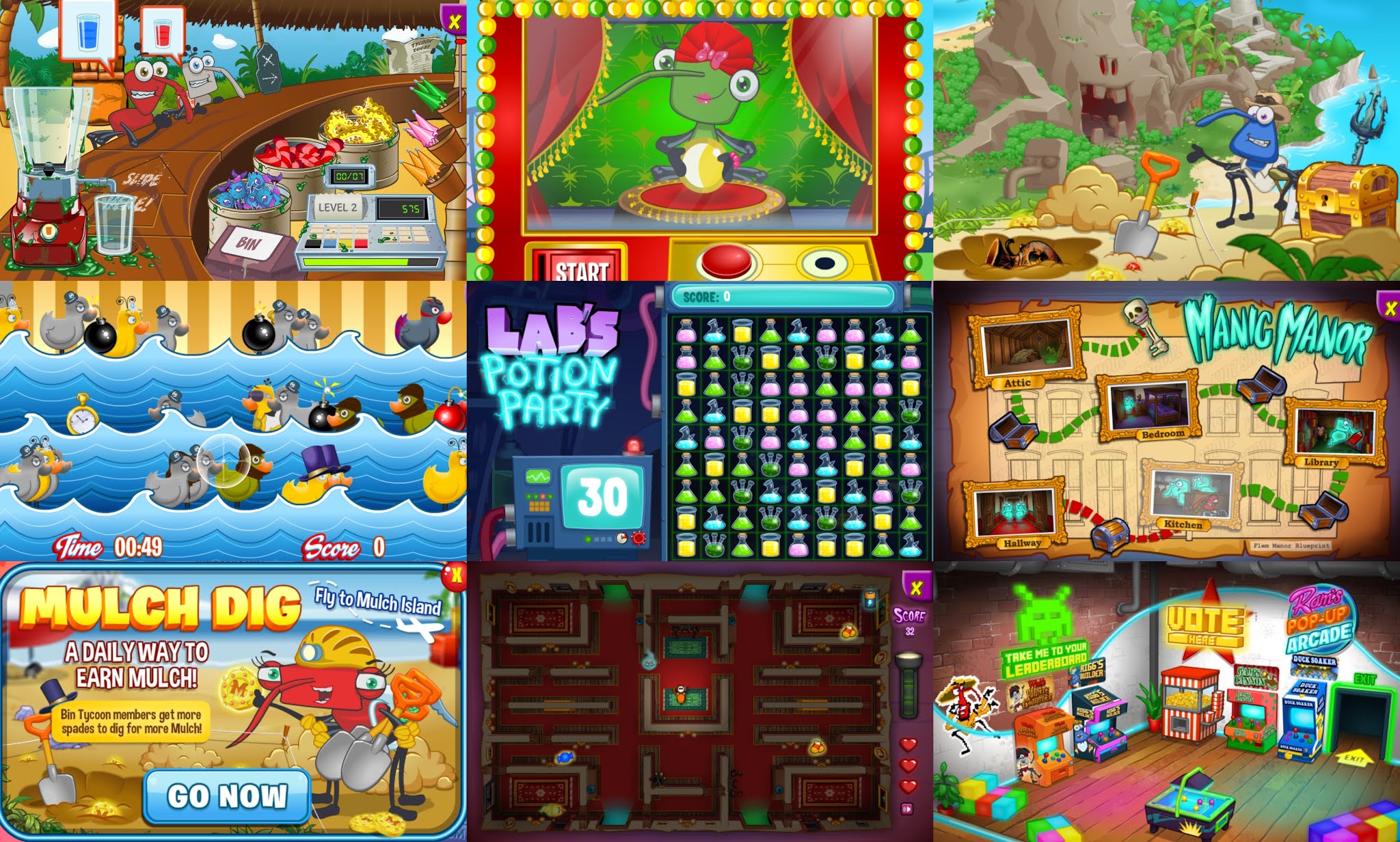 Bin Weevils Backgrounds