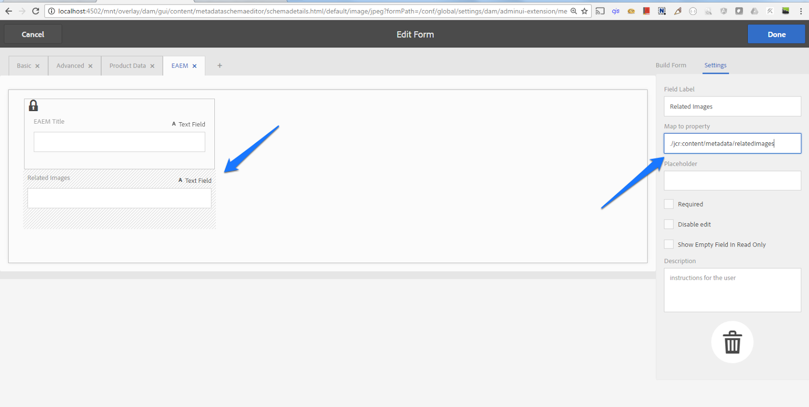 Experiencing Adobe Experience Manager Aem Cq Aem 62 Add Multifield To Assets Metadata