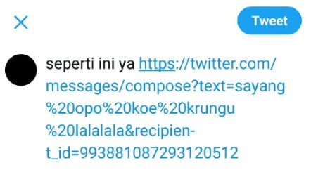 Cara Membuat Tombol DM Twitter - Revesery