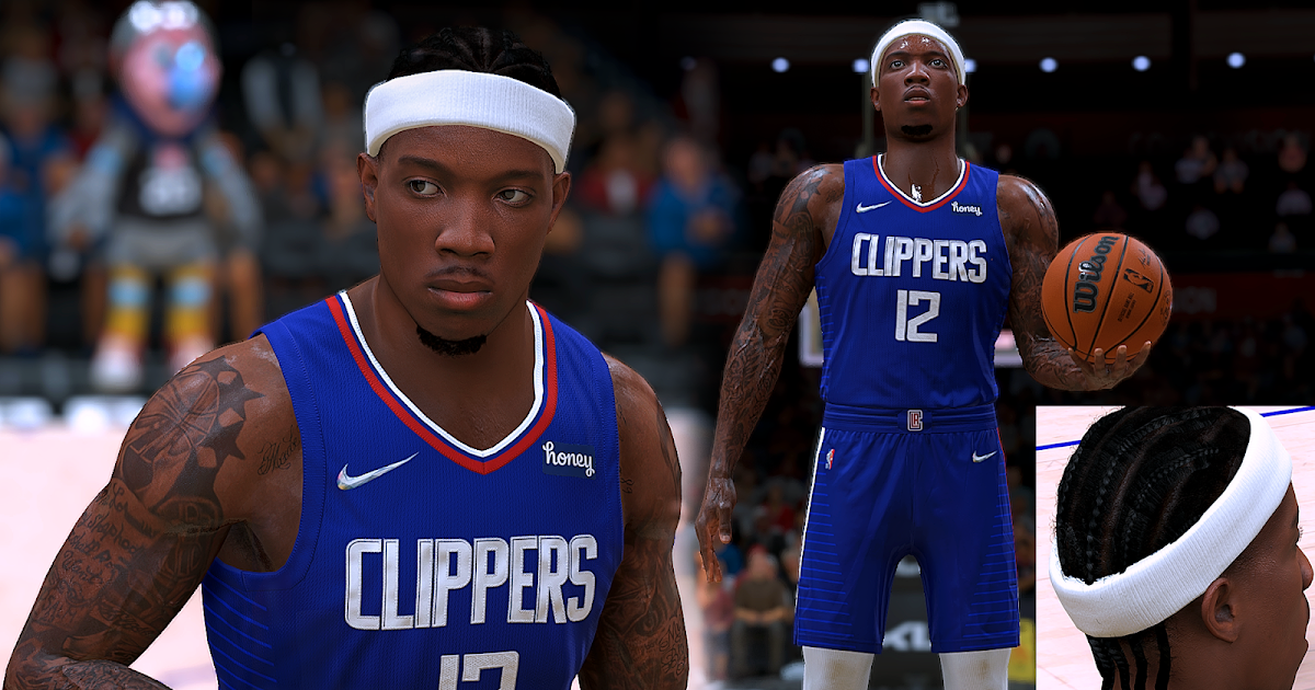 NBA 2K22 ERIC BLEDSOE CYBERFACE, HAIR UPDATE BRAID and BOdy Model by ...