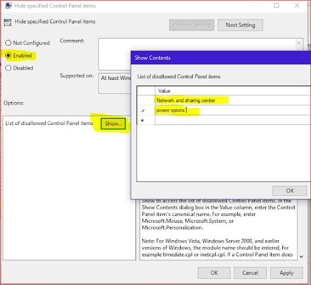 6) Finally click apply and ok and check your control panel that type of ...