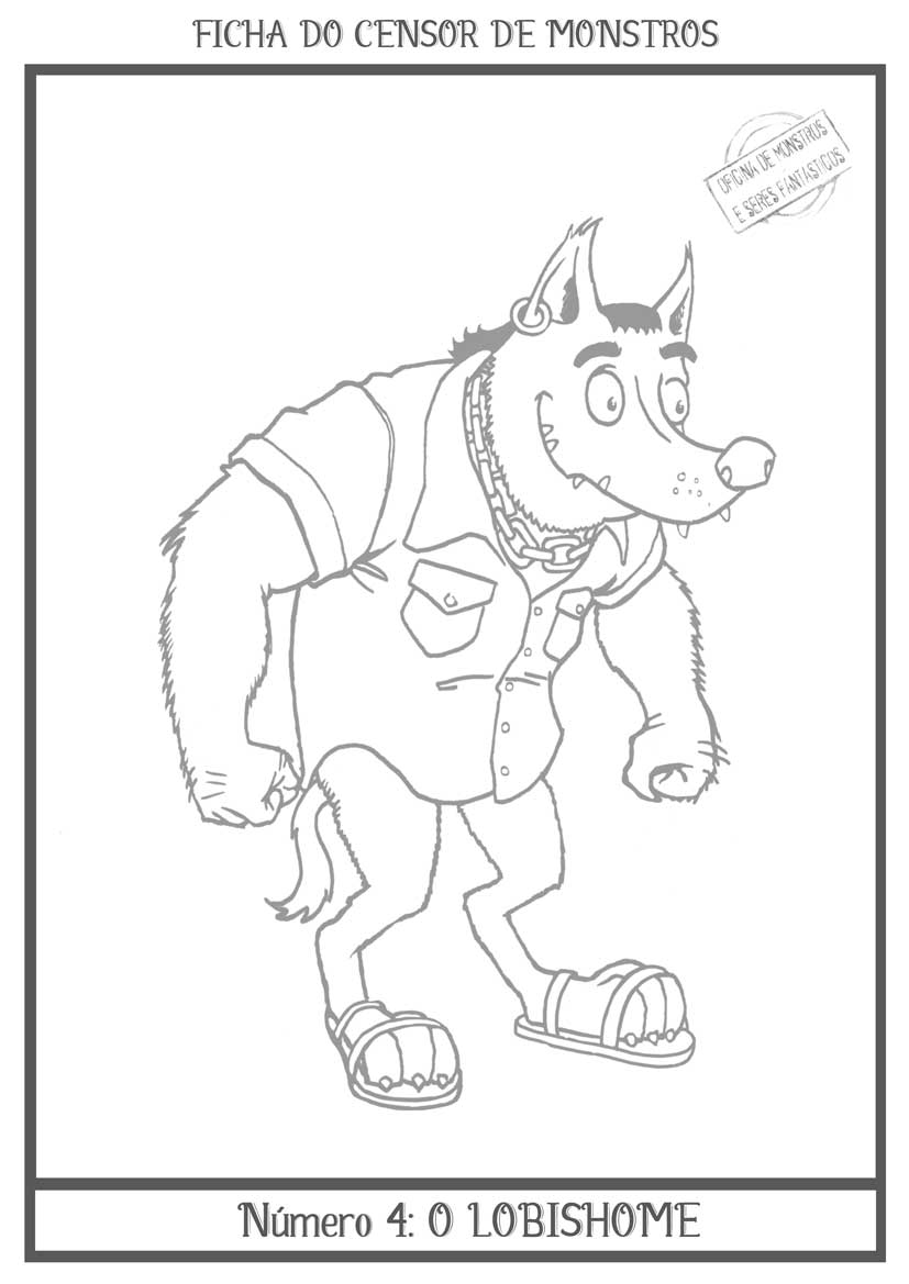 O Censor de Monstros: As fichas para colorear de O Censor de Monstros