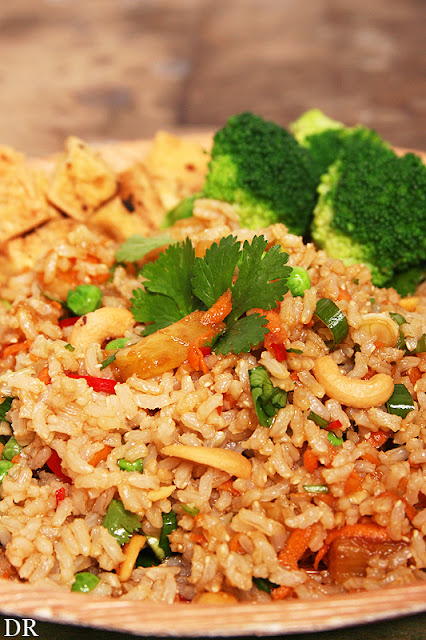 Oosterse salade met rijst en ananas | Plantaardigheidjes