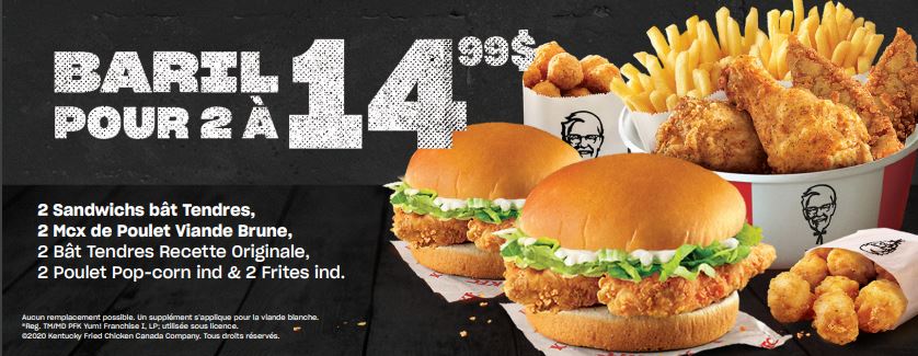 Coupons PFK Québec 2021 | Coupons au Québec