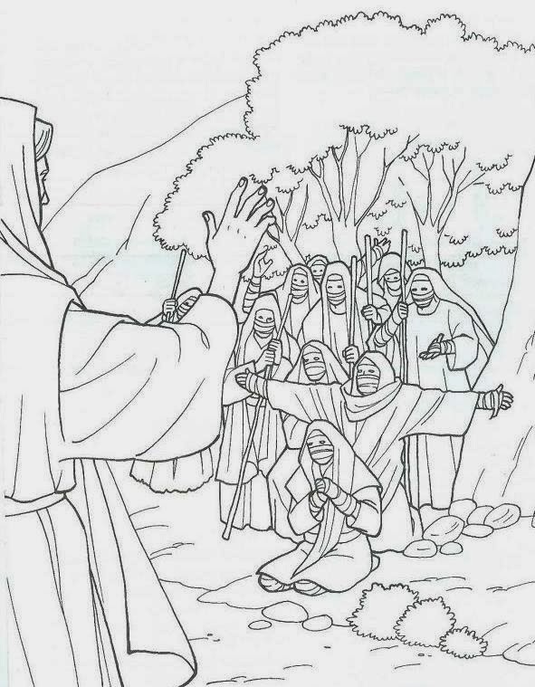 DIEZ LEPROSOS SON SANADOS