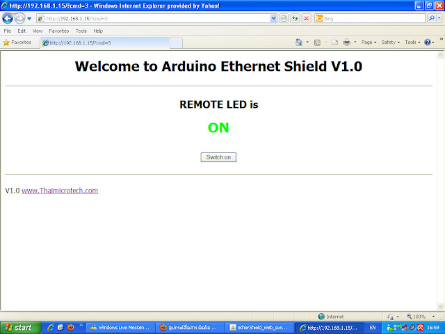 Arduino Microcontroller Control Tcpip Lan Internet Mikro Arduino 2616