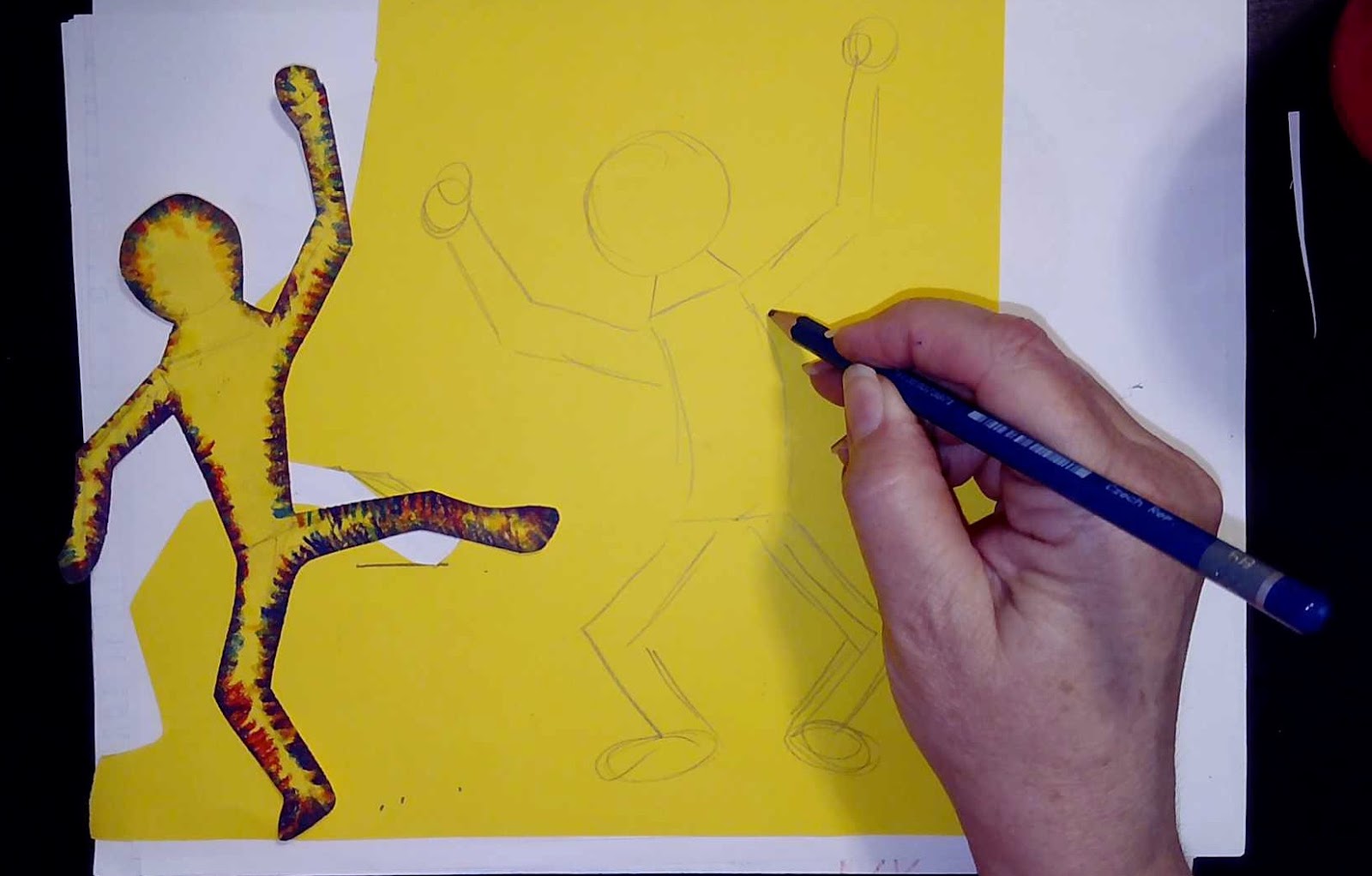 Moving Scribble People