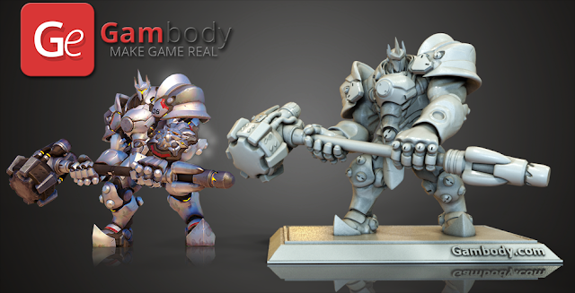 Overwatch - Reinhardt 3D Model | Static Figurine | 3D Printing Designs