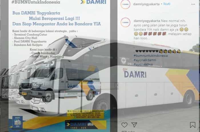 Jadwal Damri Joga ke Berbagai Rute Terbaru 2021 - Bus Damri