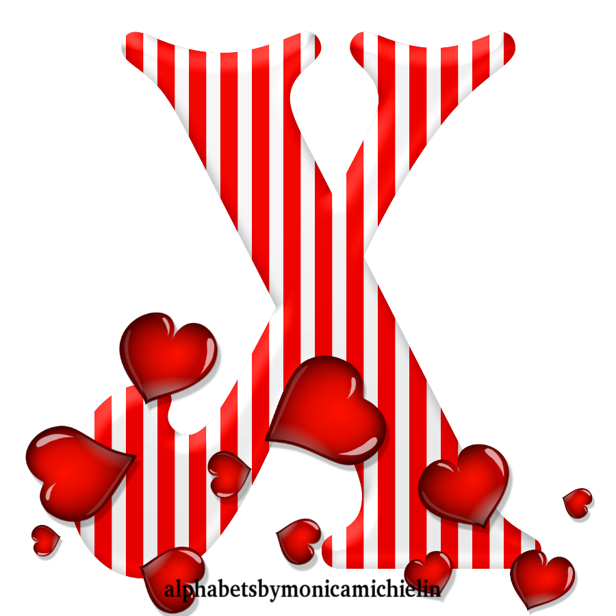 M. Michielin Alphabets: FREE DOWNLOAD FULL RED HEARTS ALPHABET AND ...