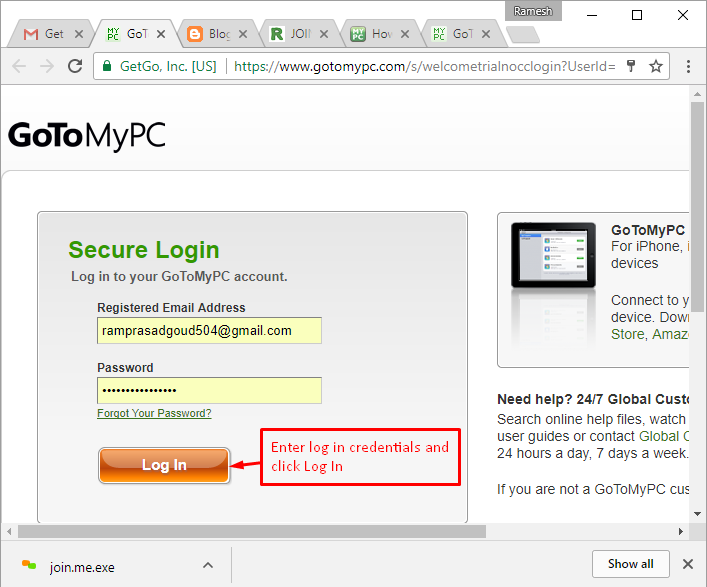 GOTOMYPC - RAMESH'S BLOG