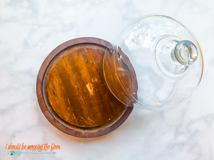 Cheese Dome Turned Seasonal Cloche | i should be mopping the floor