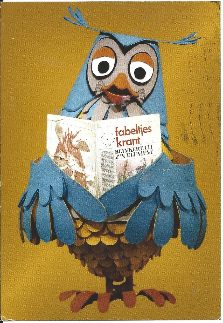 MY POSTCARD-PAGE: NETHERLANDS ~ The Fabeltjeskrant - Mijnheer de Uil