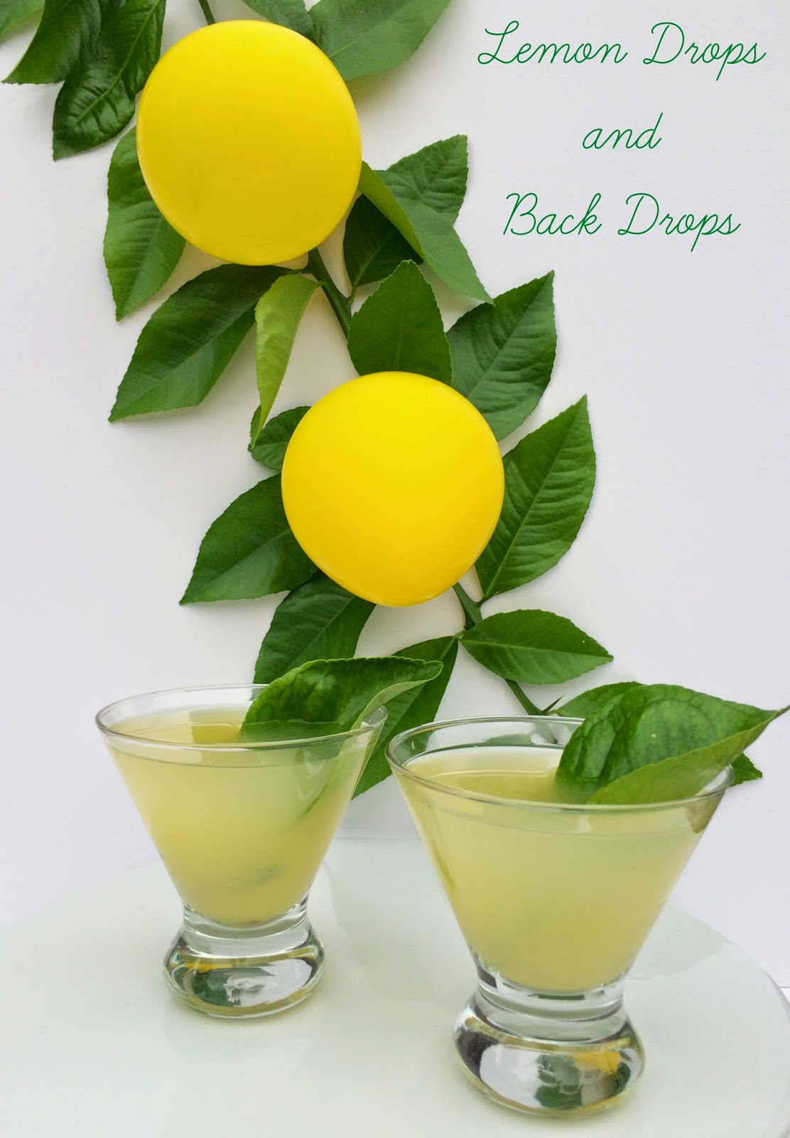 Jac o' lyn Murphy: Lemon Drops and Back Drops - Summer Cocktail Fun