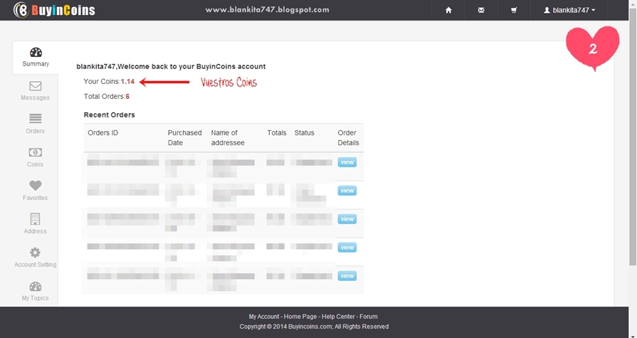 Nunca Tengo Suficiente...: Tutorial: Como Comprar con Coins en Buyincoins
