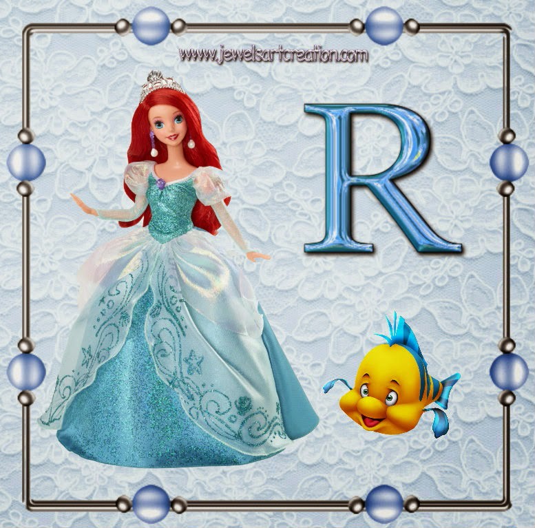 Ariel Barbie Abc. Letras de Ariel Barbie. - Oh my Alfabetos!