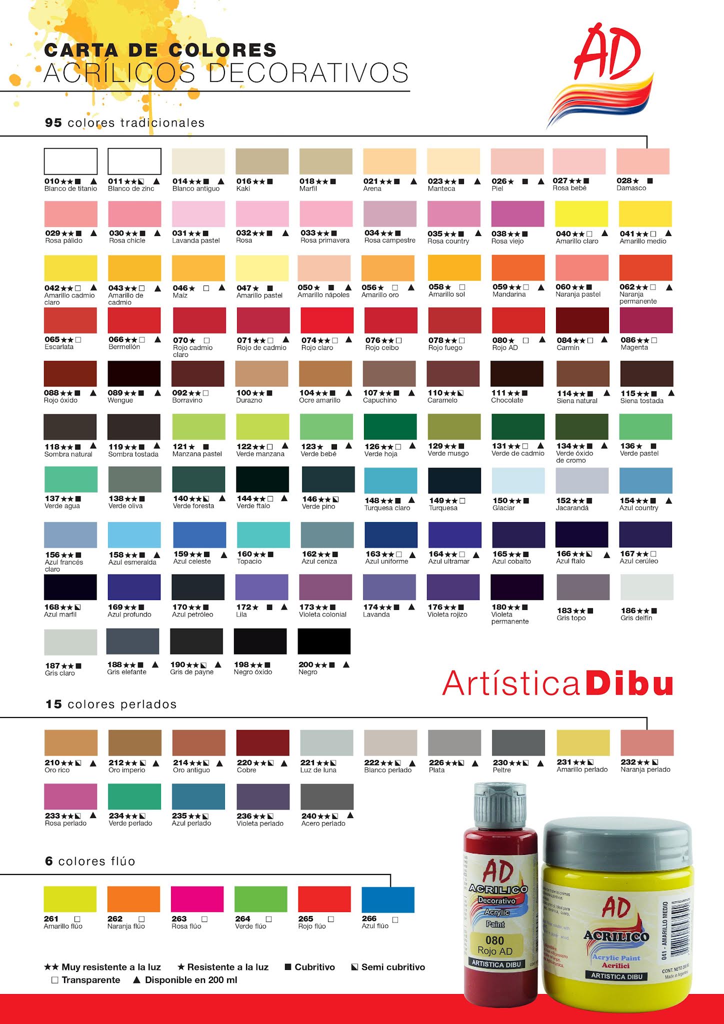 ACRILICOS decorativos 60cc y 120cc