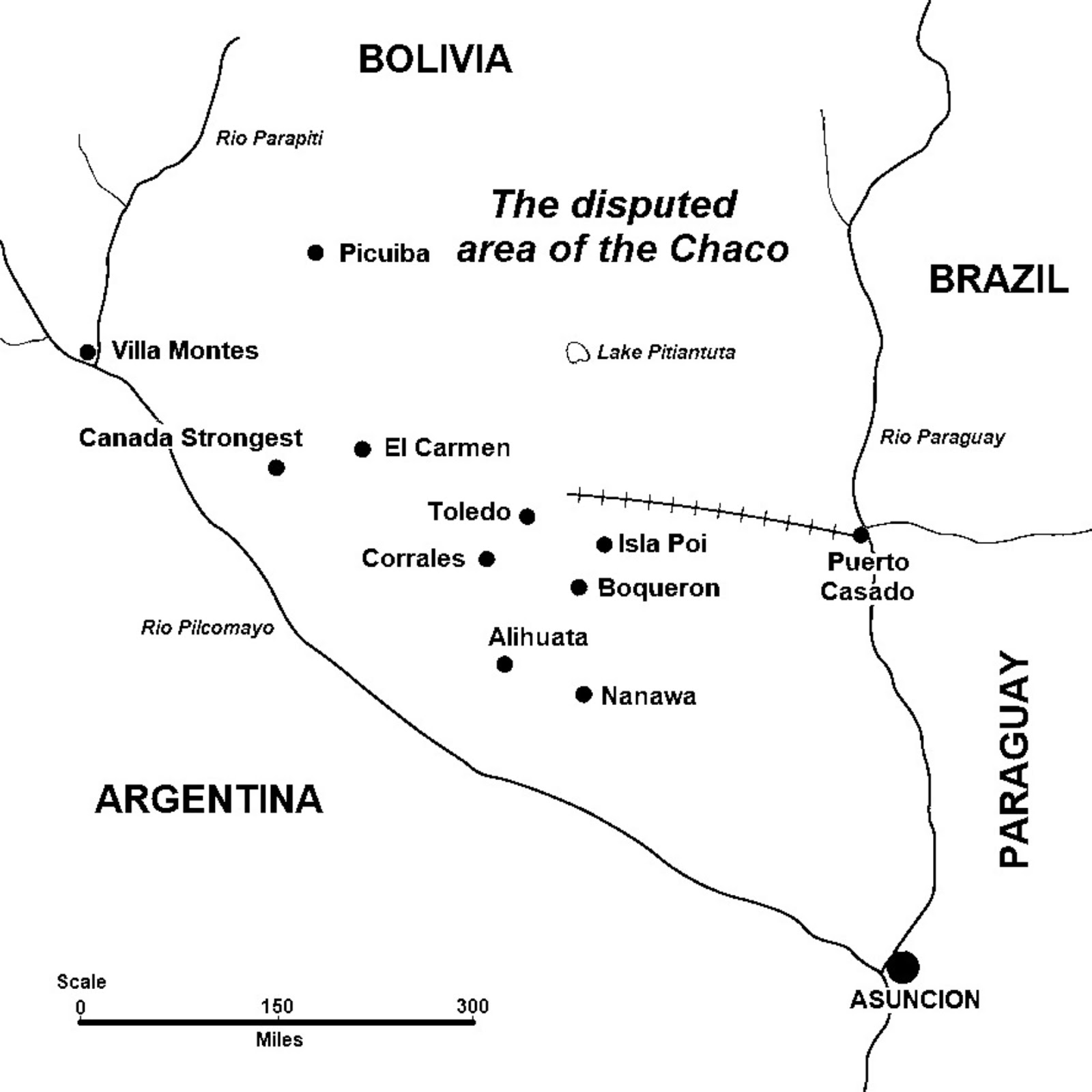Pilcomayo River Map