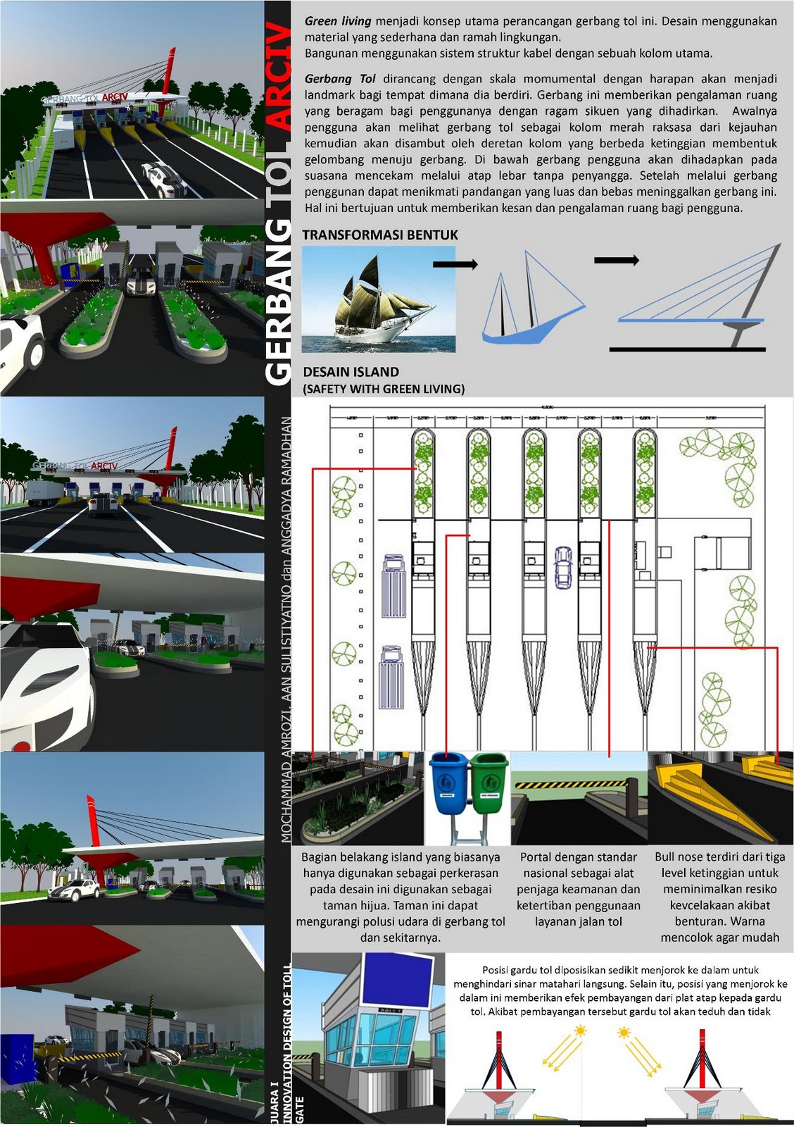 amrositekministudio: gerbang tol arciv (innovation design of toll gate)