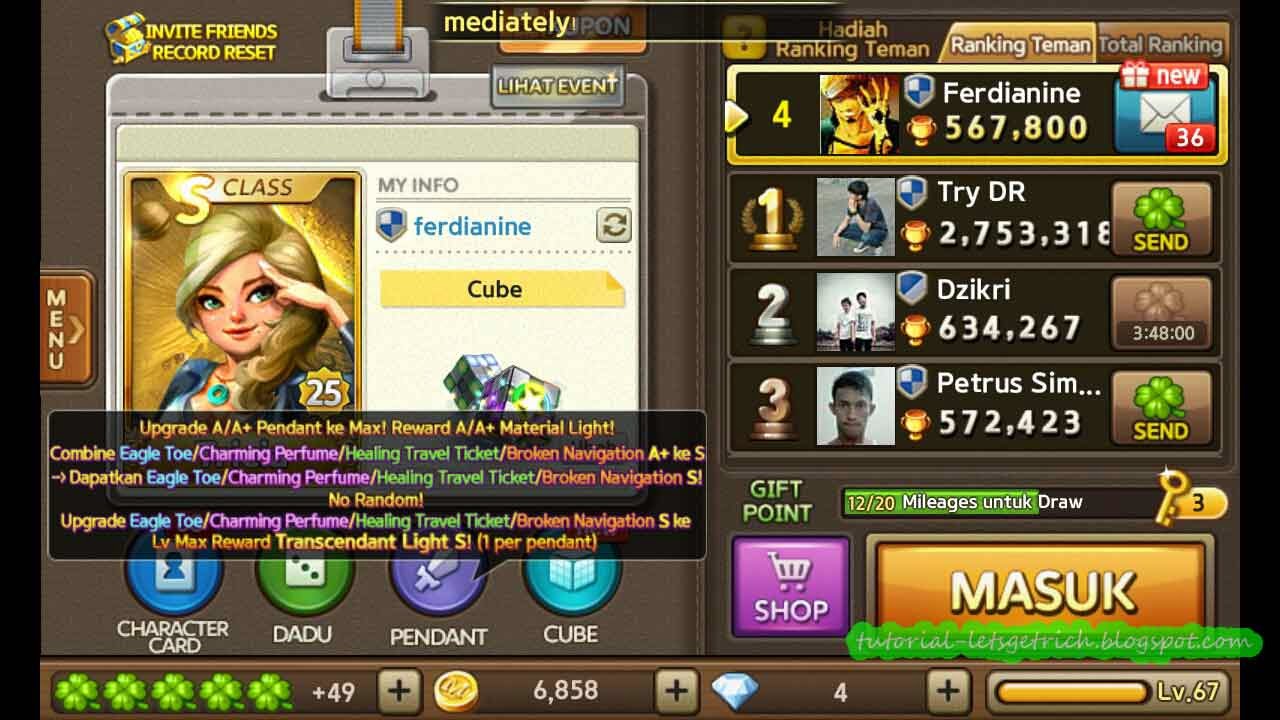 [Enhancement Character Card] Tutorial And Tips Enhance Get Rich