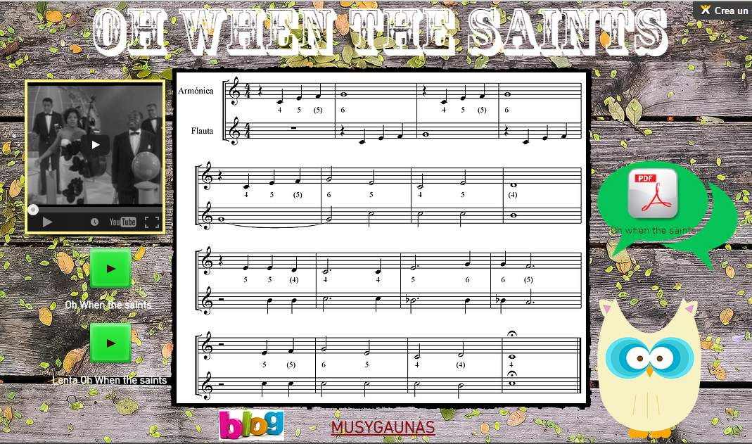 Musygaunas: OH WHEN THE SAINTS