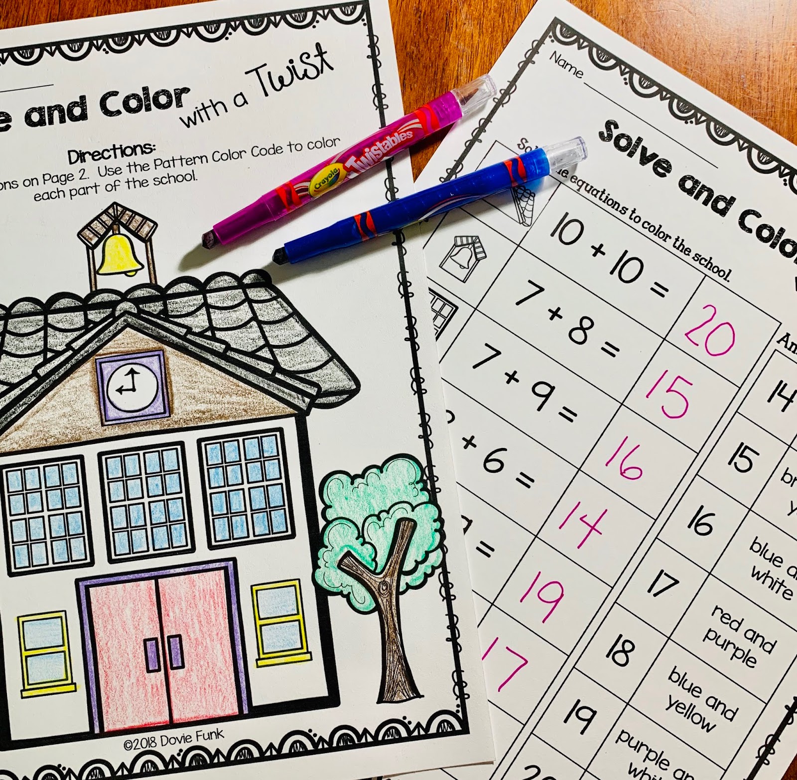 My Funky First Grade: Johnny Appleseed Math FREEBIE