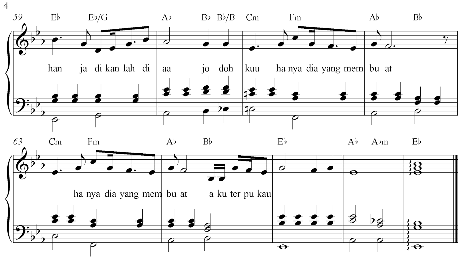 Resensi Musik: Partitur Lagu Not Balok & Angka (Indonesia-Barat)