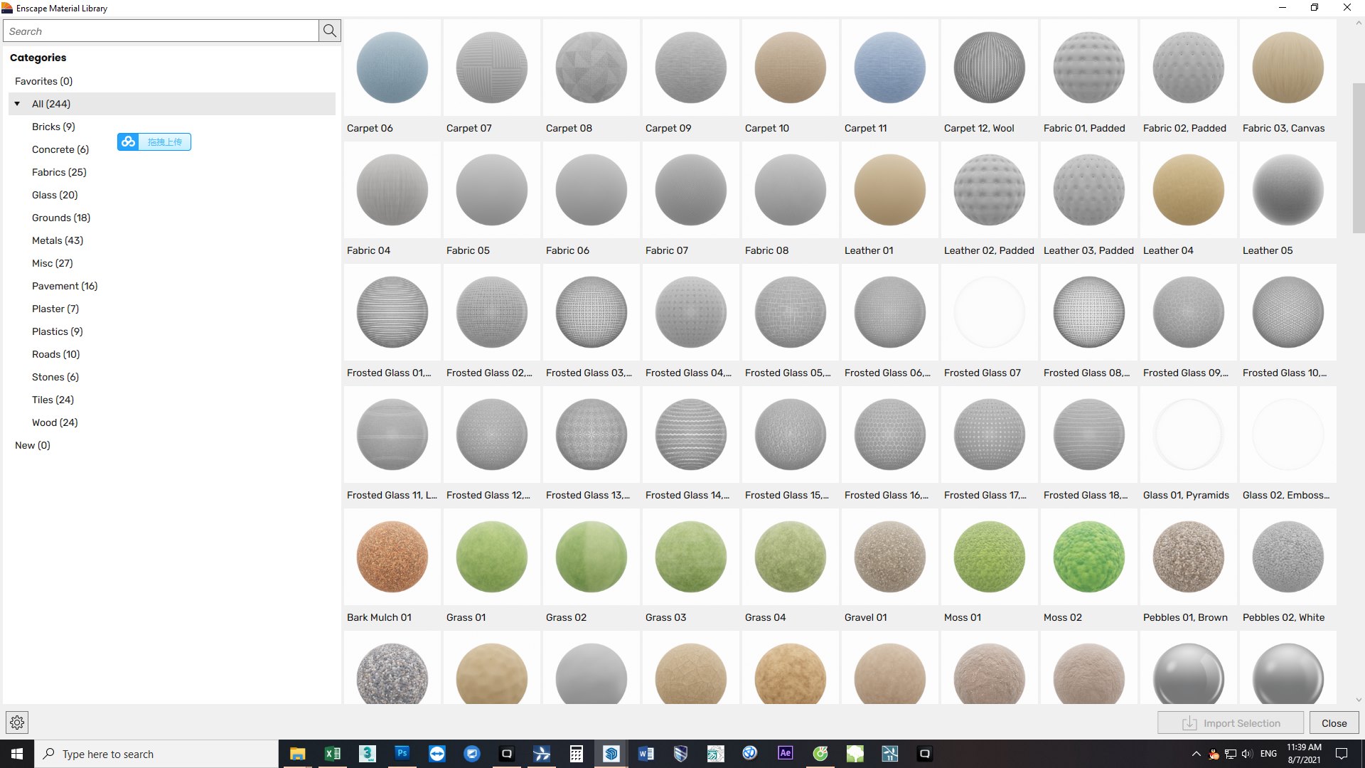 Pack Materiais Enscape