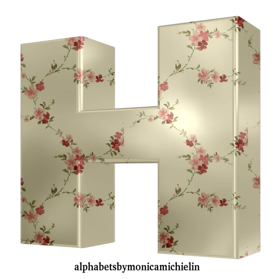 Monica Michielin Alphabets: PASTEL ROSES ALPHABET SEAMLESS, NUMBERS ...