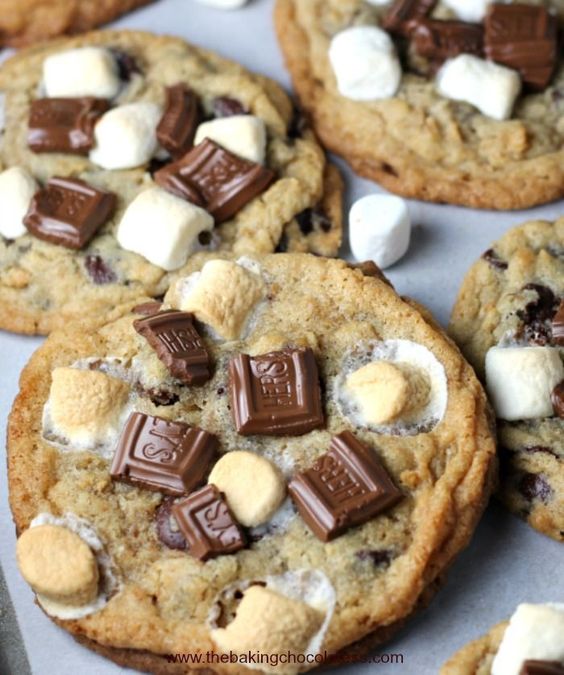 Save S'more Chocolate Chip Gooey Bliss Cookies - Diet Healthy Recipe