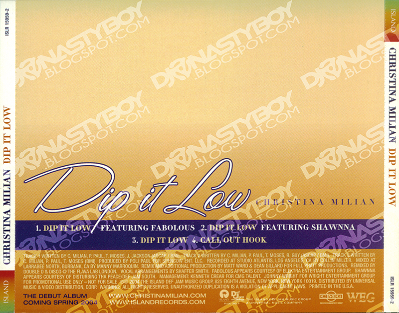 Promo, Import, Retail CD Singles & Albums: Christina Milian - Dip It Low - (Promo CD Single) - 2004