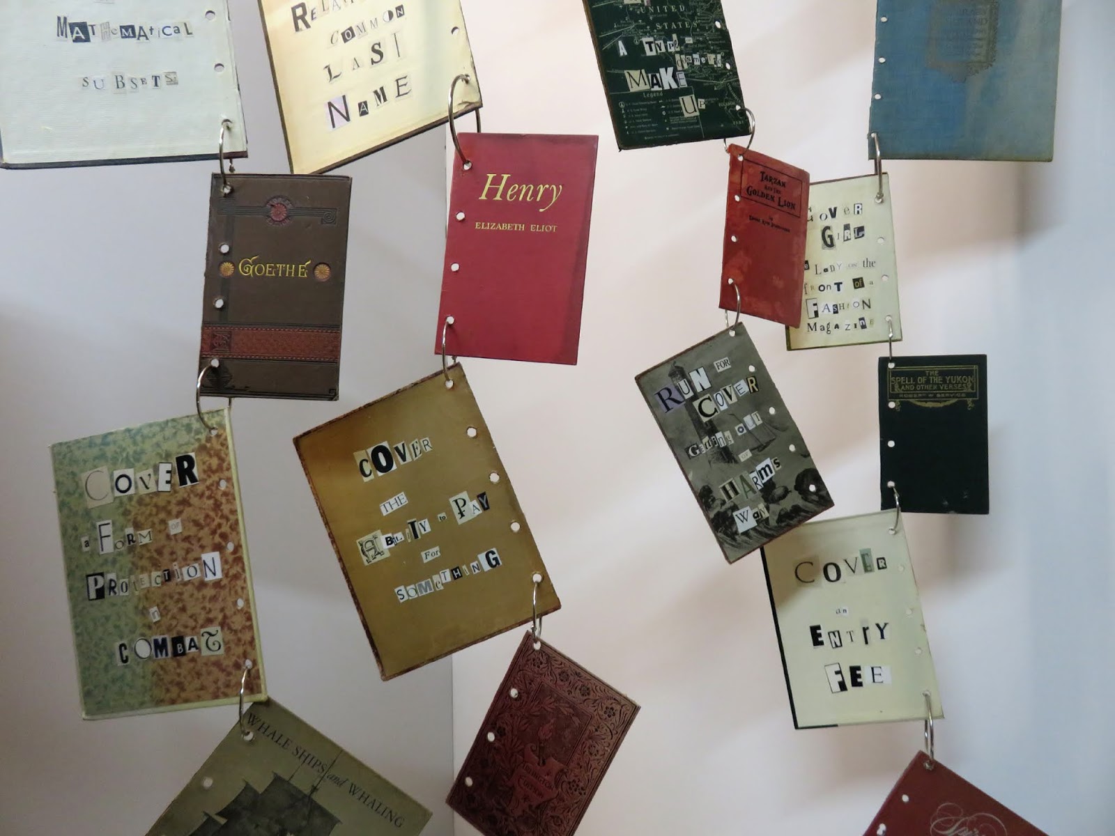Art In Stitches: Book Cover Installation