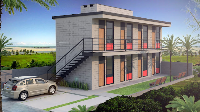 PROJETO ONLINE: KITNET PRA ALUGAR COM BLOCOS DE CONCRETO