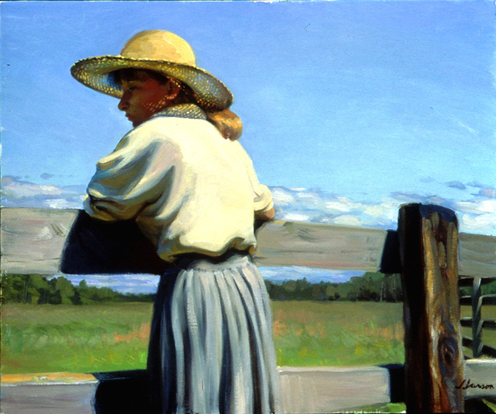 Painting of Jeffrey T. Larson artist, Jeffrey T. Larson paintings