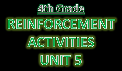 REINFORCEMENT EXERCISES 4TH GRADE - UNIT 3 | ENGLISH LANGUAGE RESOURCES ...