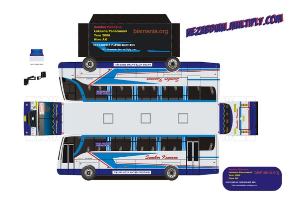 laxitna's blog: PAPERCRAFT BUS