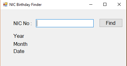 Easy Code Stuff: Finding The Date of Birth Using NIC No and The Logic ...