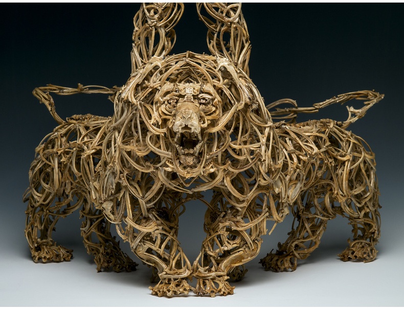 Bones are beautifully turned into sculptures by an English dedicate ...