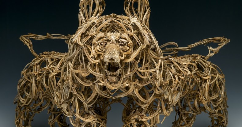 Bones are beautifully turned into sculptures by an English dedicate ...