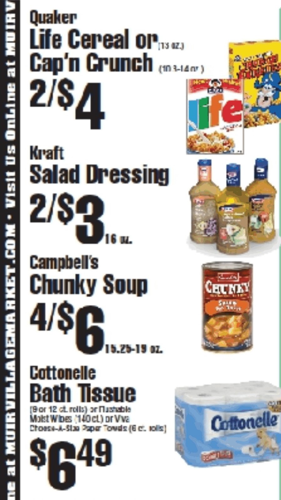 Muir Village Market: This week's sales!