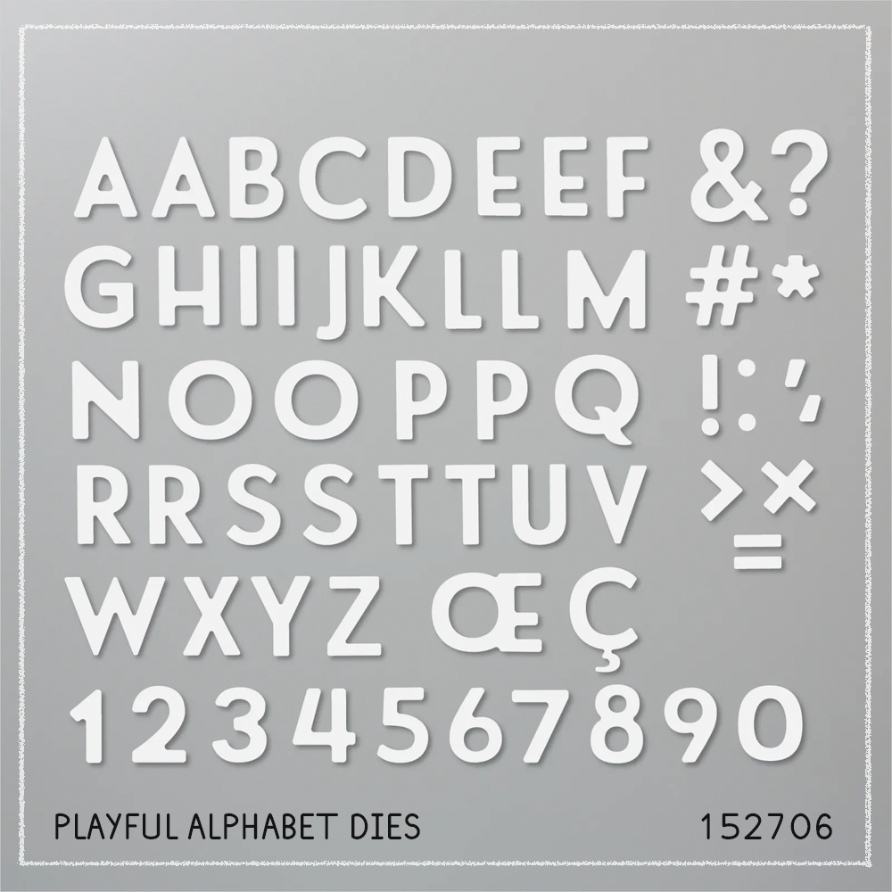 All Things Stampy: Playful Alphabet Dies meet Rainbow Glimmer Paper