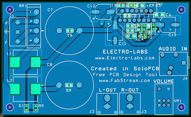 Amplificator stereo DiY 20W cu LM1876 | Schema Electrica
