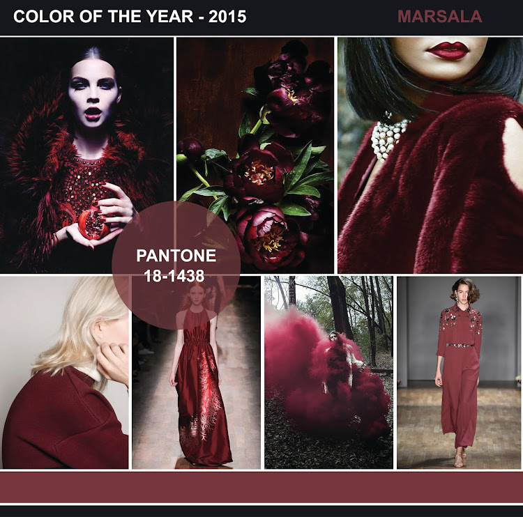 FASHION VIGNETTE: TRENDS // PANTONE COLOR OF THE YEAR 2015 - MARSALA