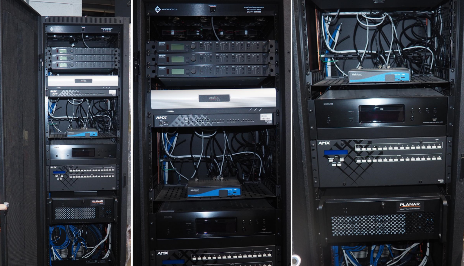 irGRiD: Planar MX55HDU-L Clarity Video Wall AMX Biamp Cisco Shure Rack ...