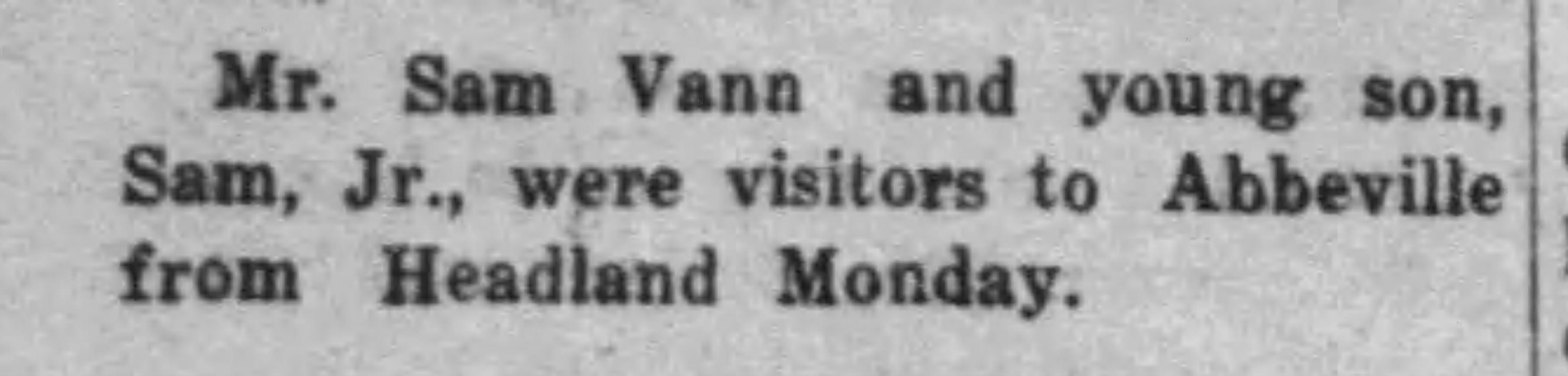 Tomfoolery: Sam Richard Vann, Jr. (Uncle Sam)