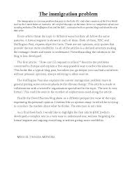 essay examples: Immigration Essay