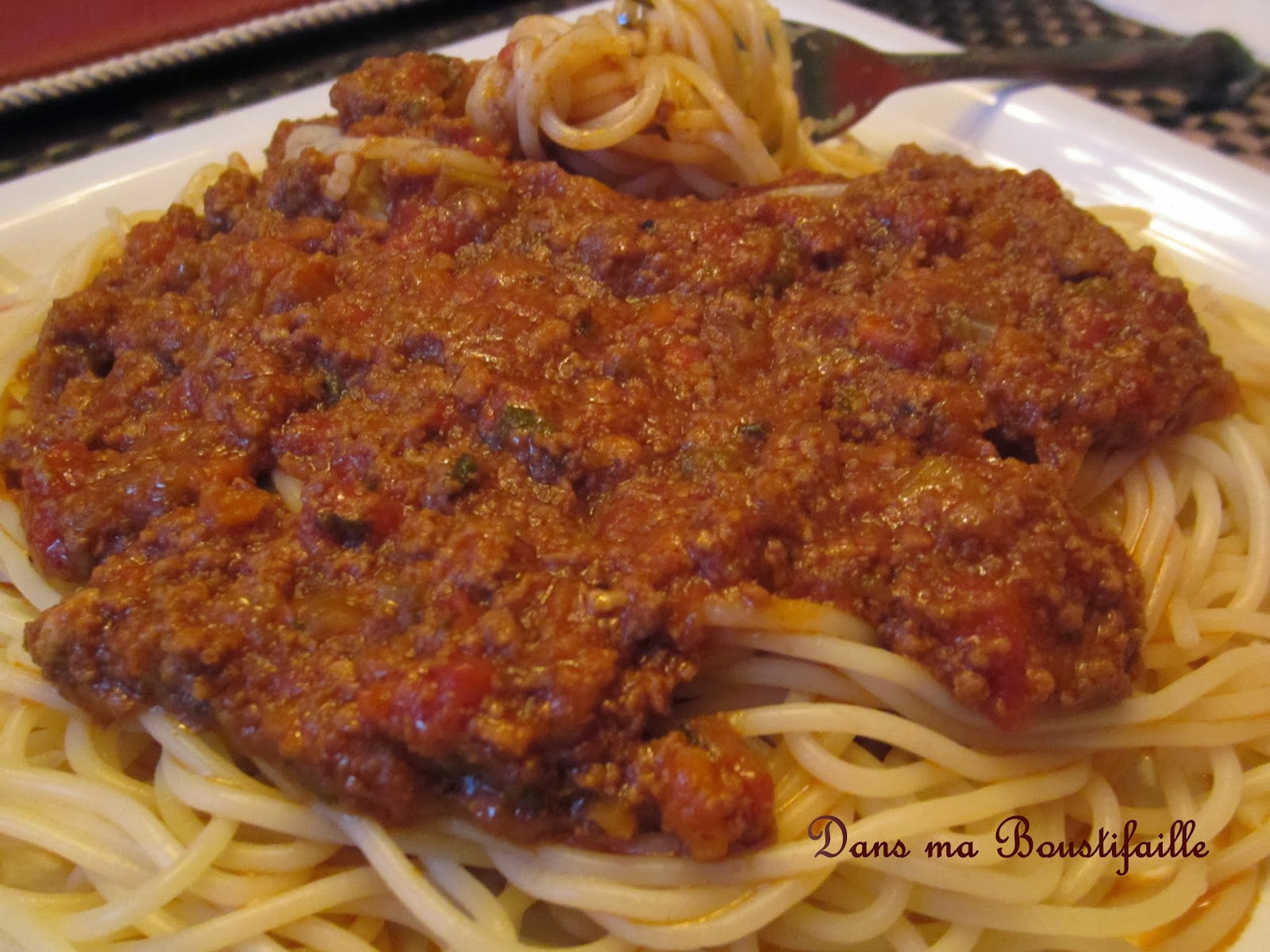 Dans ma Boustifaille !: * Sauce à spaghetti Italien de Franden