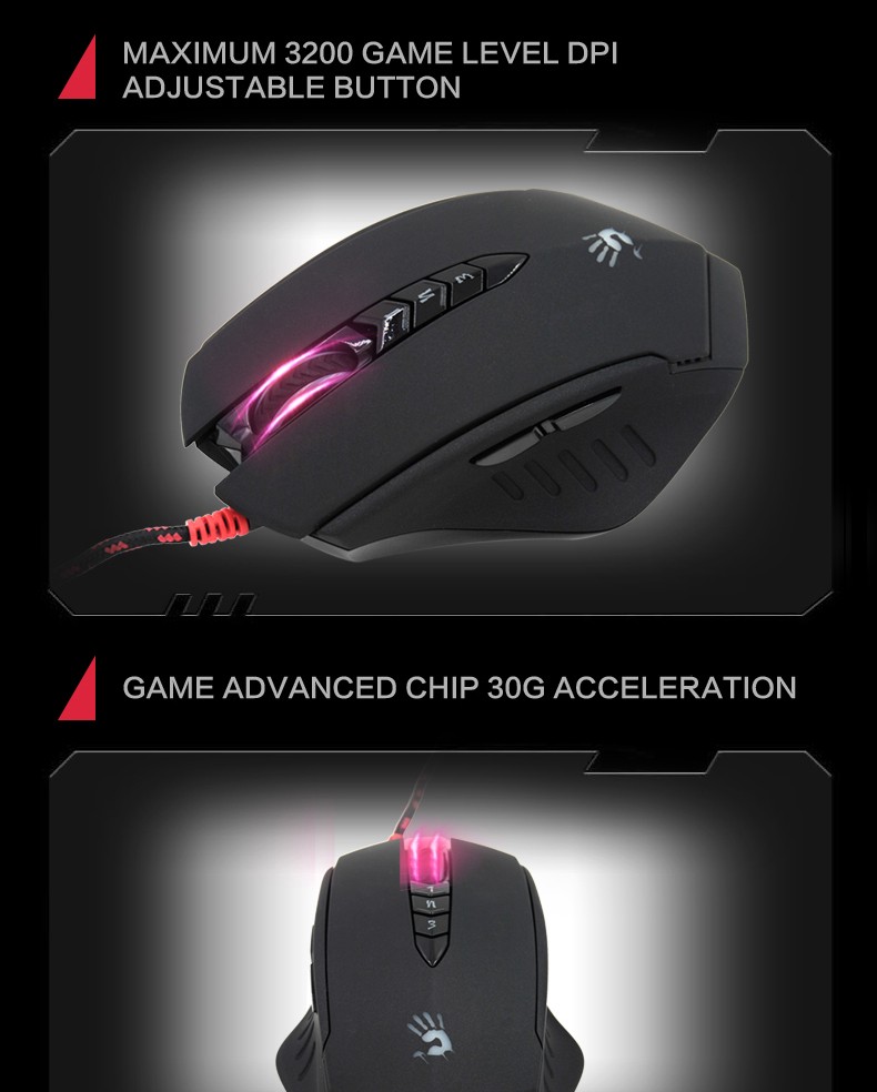 TECH STORE: A4tech Bloody V8M 3200DPI Gaming Mouse 3D Wired Dragon ...