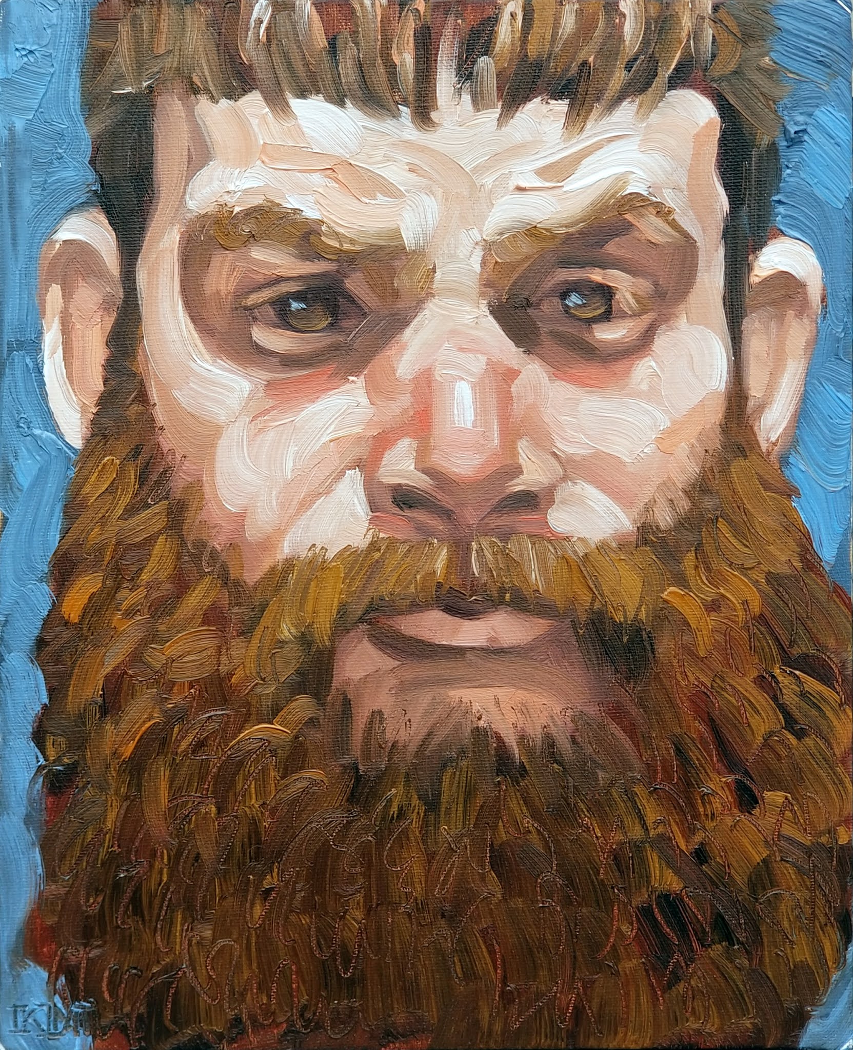 Kenney Mencher: Neptune Bear, 11x14 inches oil on canvas panel by ...