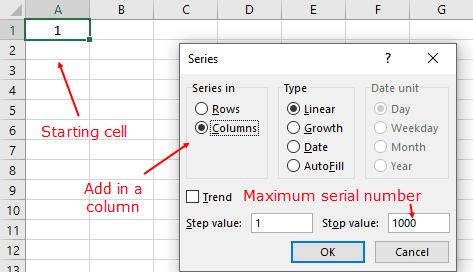 How to Automatically Add Serial Numbers in Excel